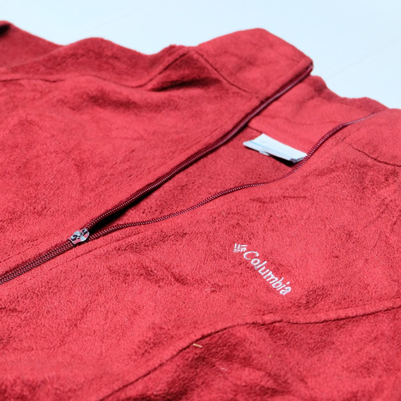 Red Columbia Fleece Size: Women's Medium Made of... - Depop