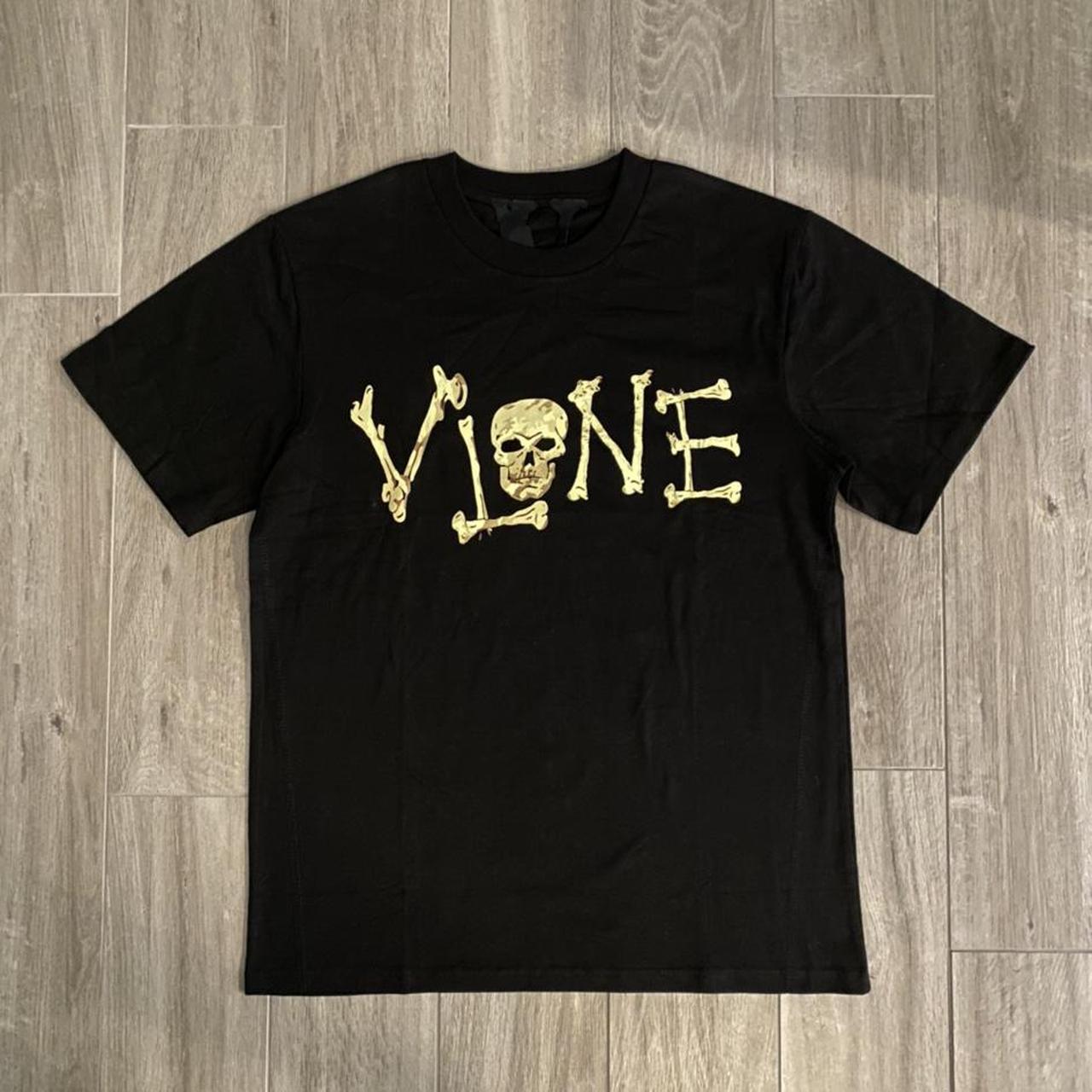 Vlone bones tee black size medium rare... - Depop