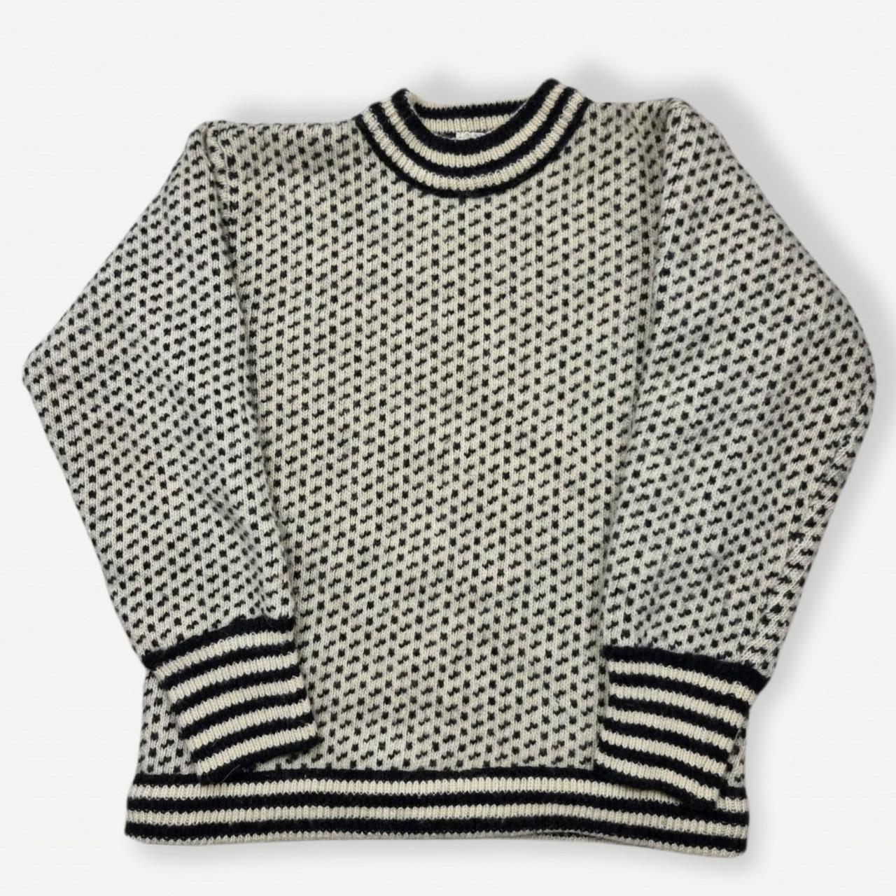 Vintage Jumper Funky Cottage Core Chunky Knitted... - Depop