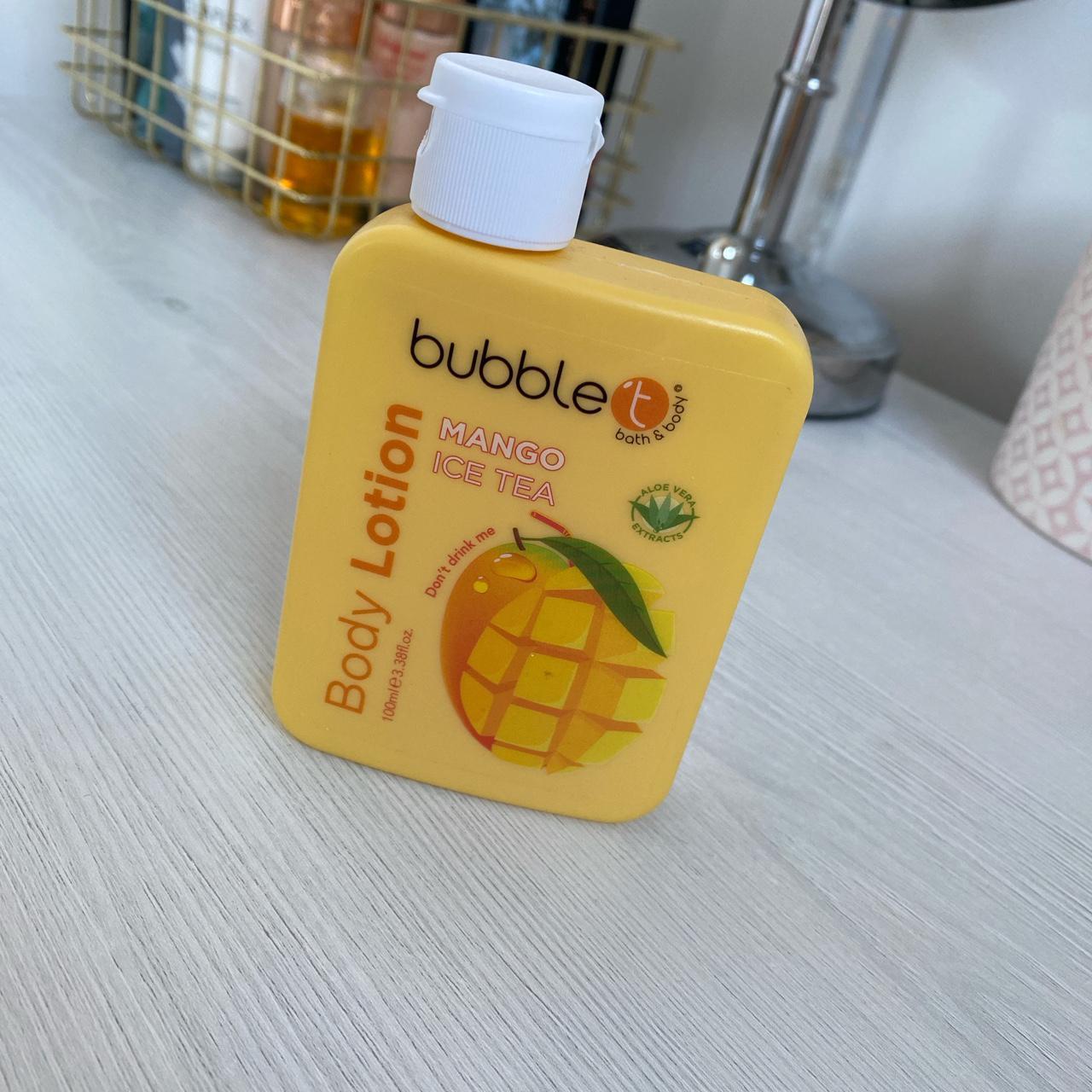 Bubble t body lotion in scent ‘mango iced tea’... - Depop