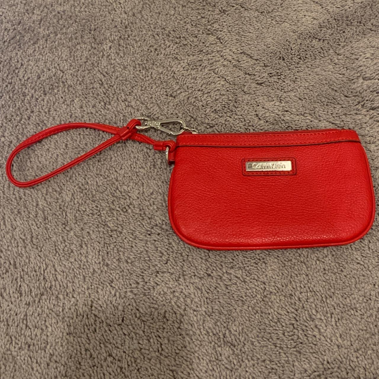 Red Calvin Klein super cute wallet or a little purse... - Depop