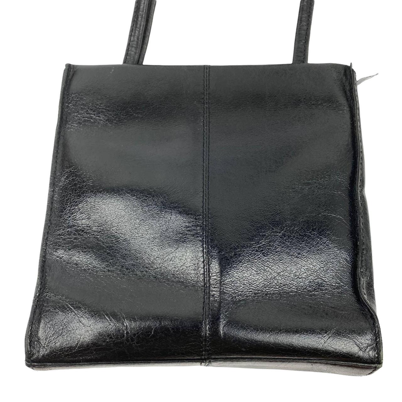 90s Wilsons Y2K Leather Black Micro Top Handle... - Depop