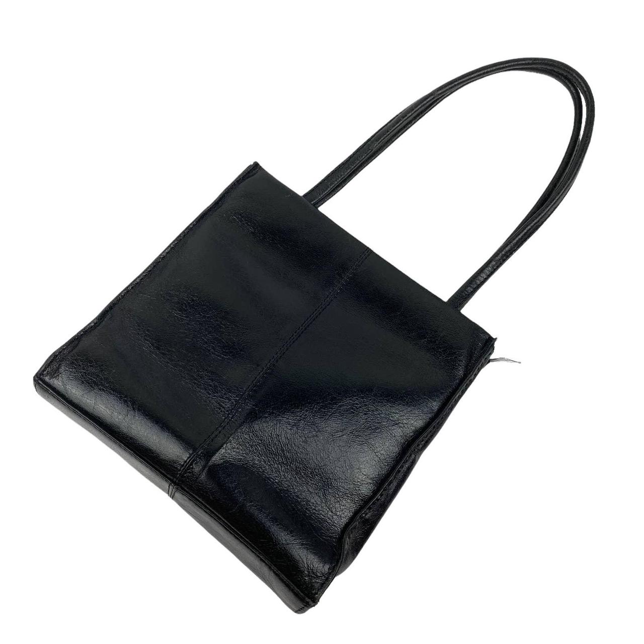 90s Wilsons Y2K Leather Black Micro Top Handle... - Depop