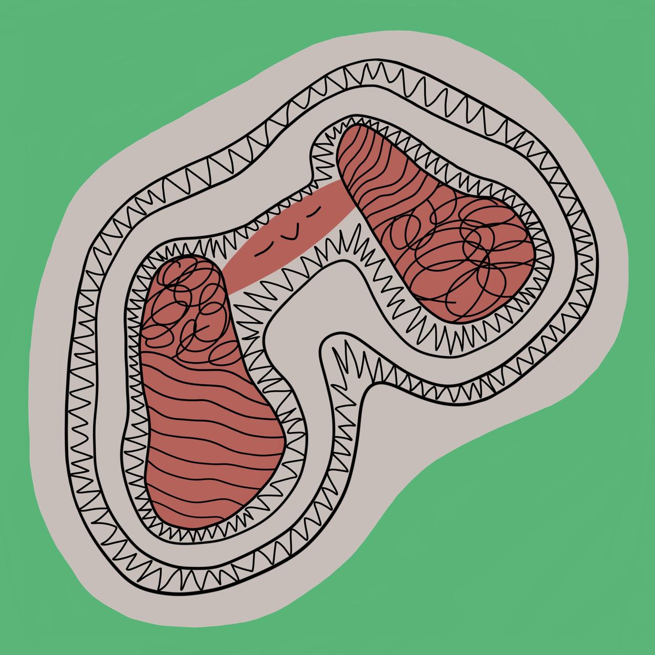 Red Character Sticker - 2" x 2.8" - glossy -... - Depop