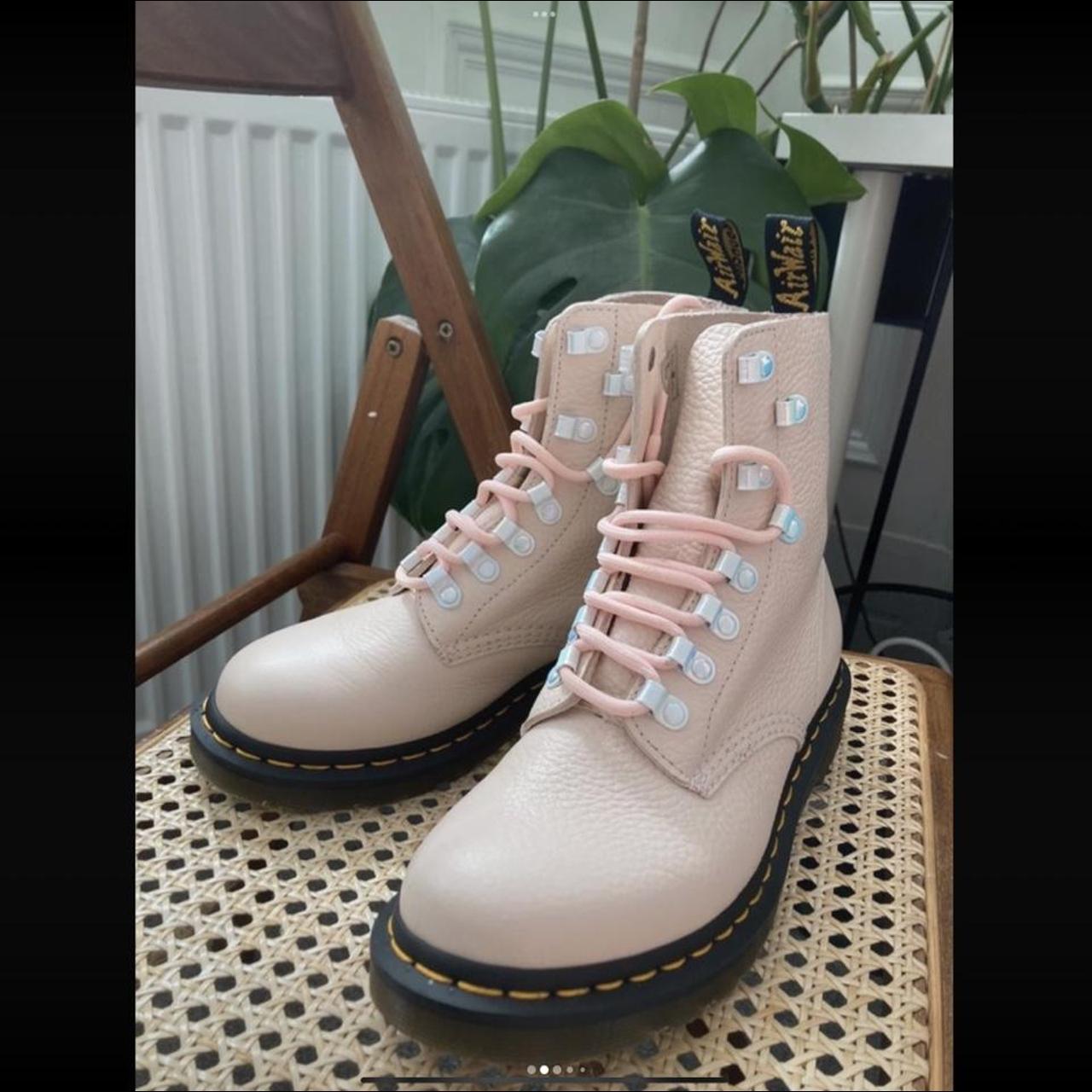 Sold Brand New, Baby Pink Doc Martens Uk 5 RRP... - Depop