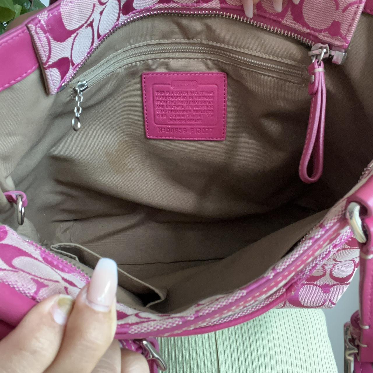 Vintage Coach Hampton monogram y2k satchel shoulder... - Depop