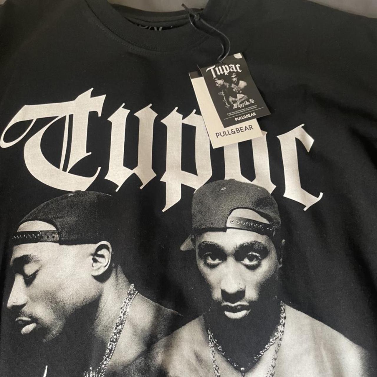 Tupac t shirt- black and white Brand new with... - Depop