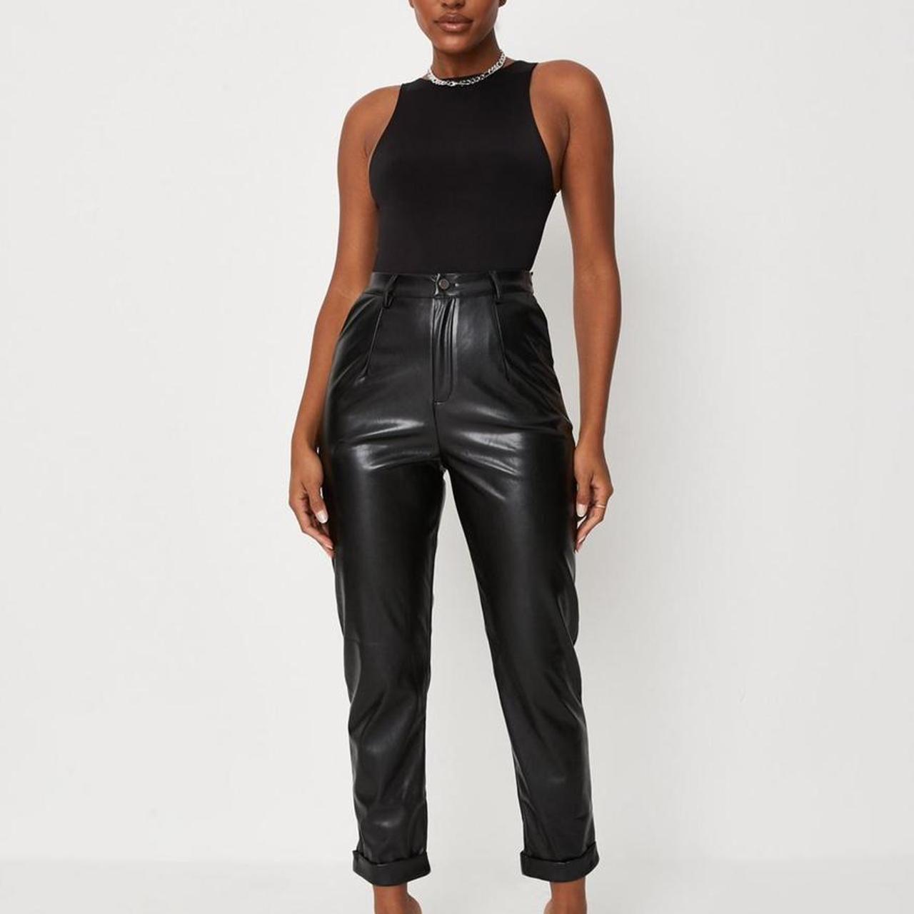 Missguided black cigarette trousers store