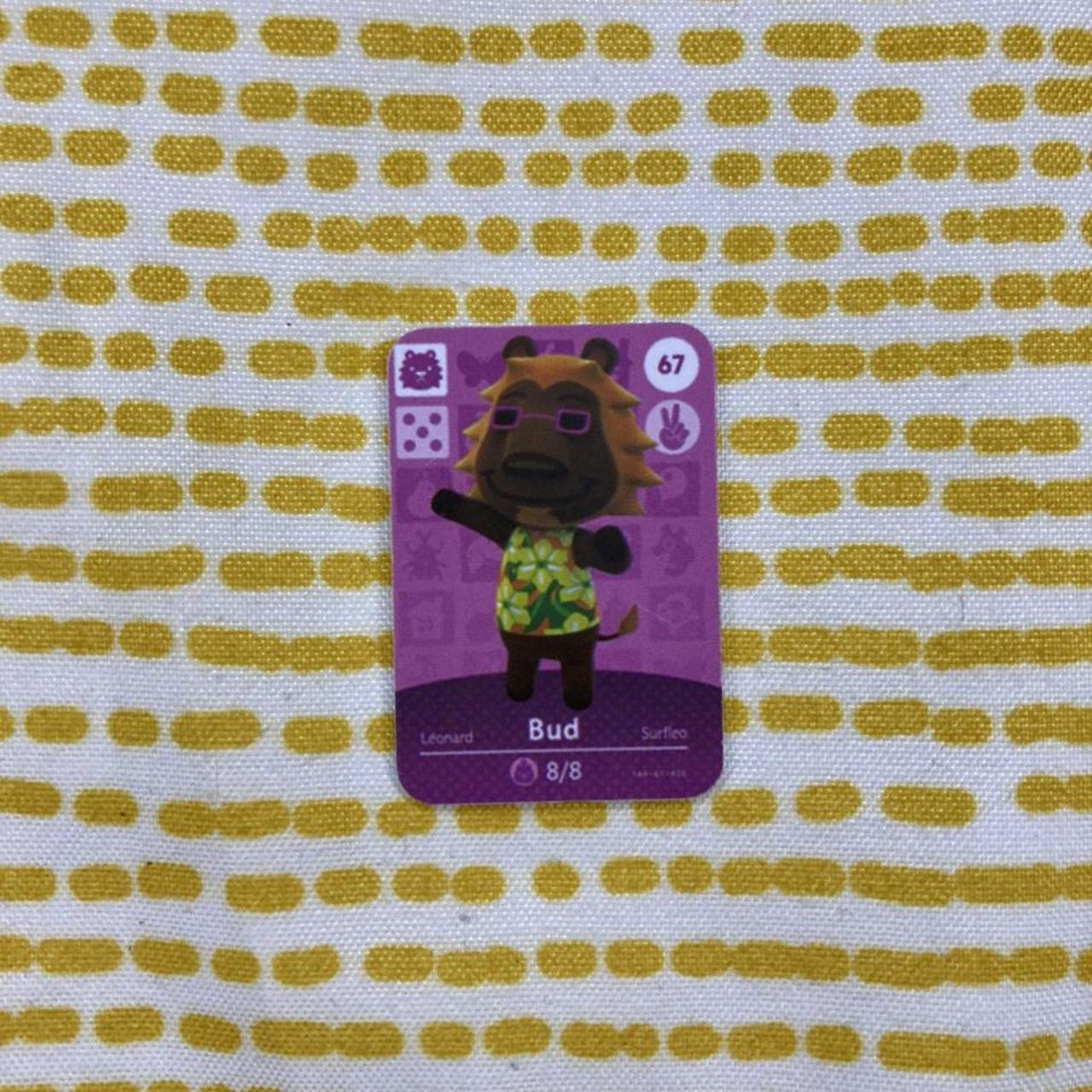Bud mini amiibo card #ACNH #AnimalCrossing #amiibo... - Depop