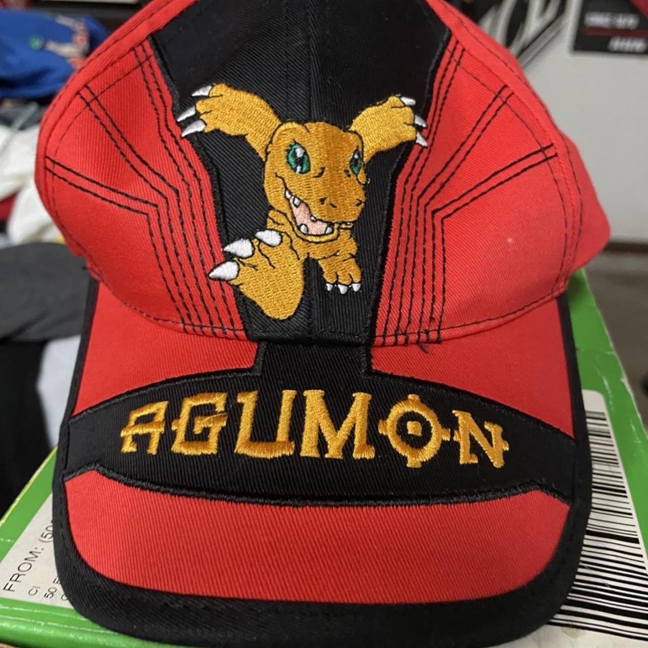 Vintage y2k DIGIMON hat DeadStoCk 2000 Youth elastic... - Depop
