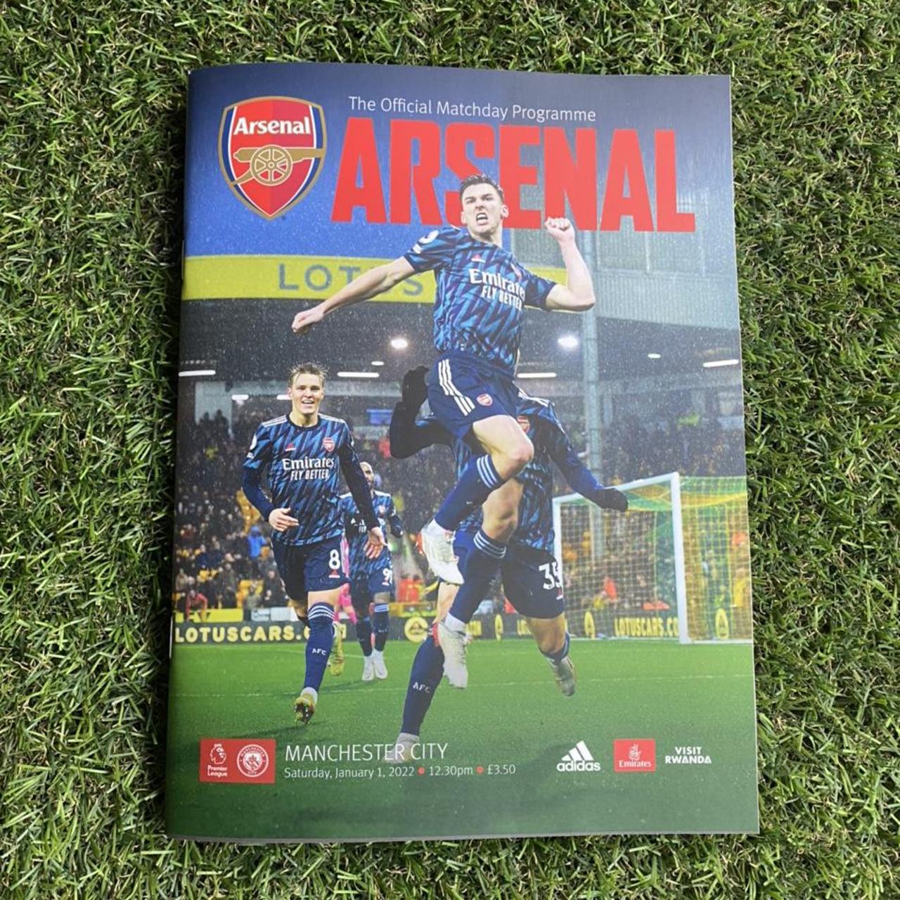 Arsenal v Manchester City, Match Day Programme New... - Depop