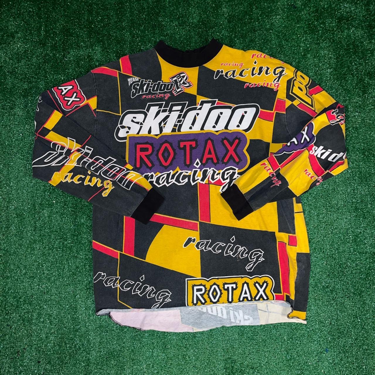 Vintage 90s Sno Gear Ski-Doo Racing Long Sleeve... - Depop