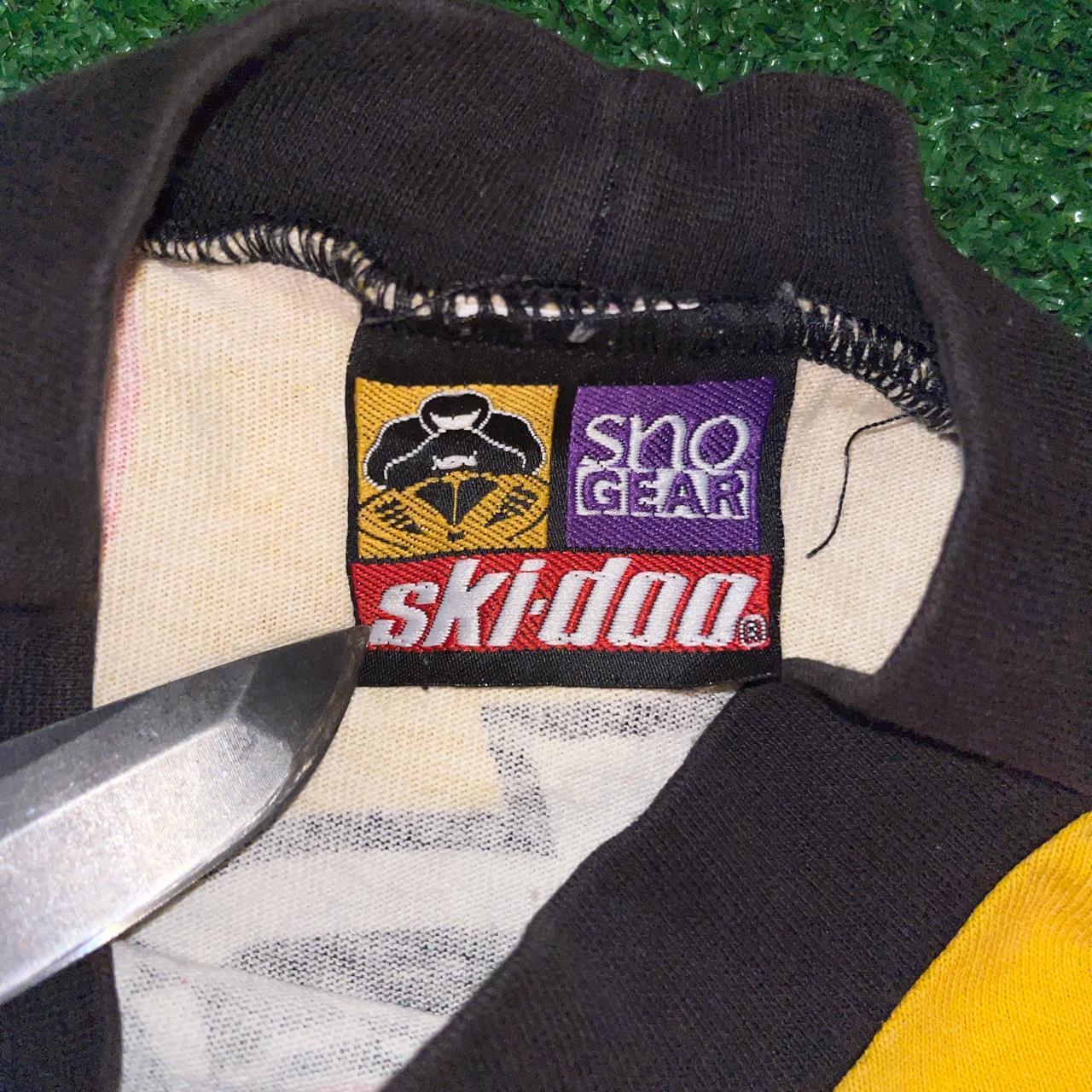 Vintage 90s Sno Gear Ski-Doo Racing Long Sleeve... - Depop