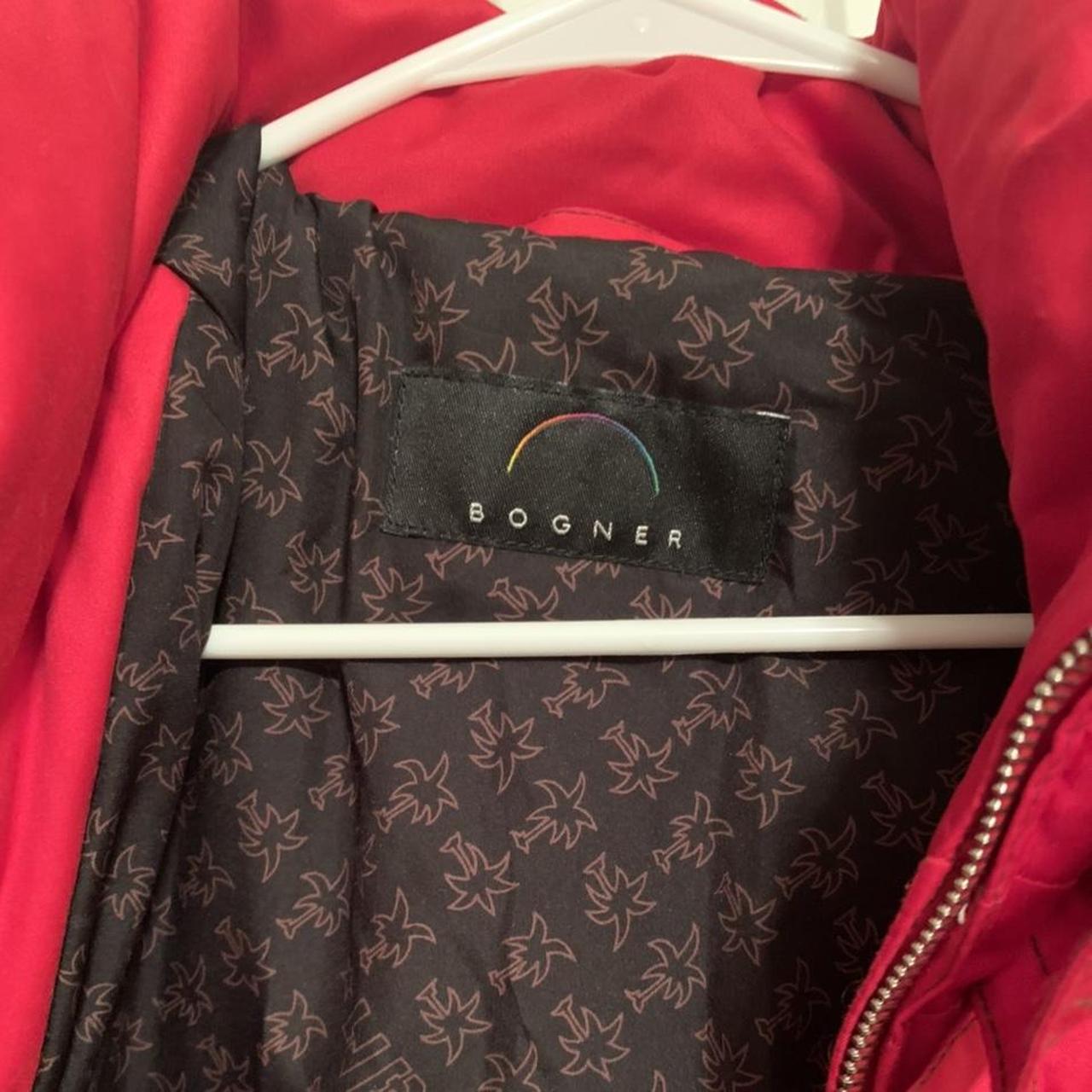 Vintage 90s Bogner 2 piece ski suit Eye popping red... - Depop