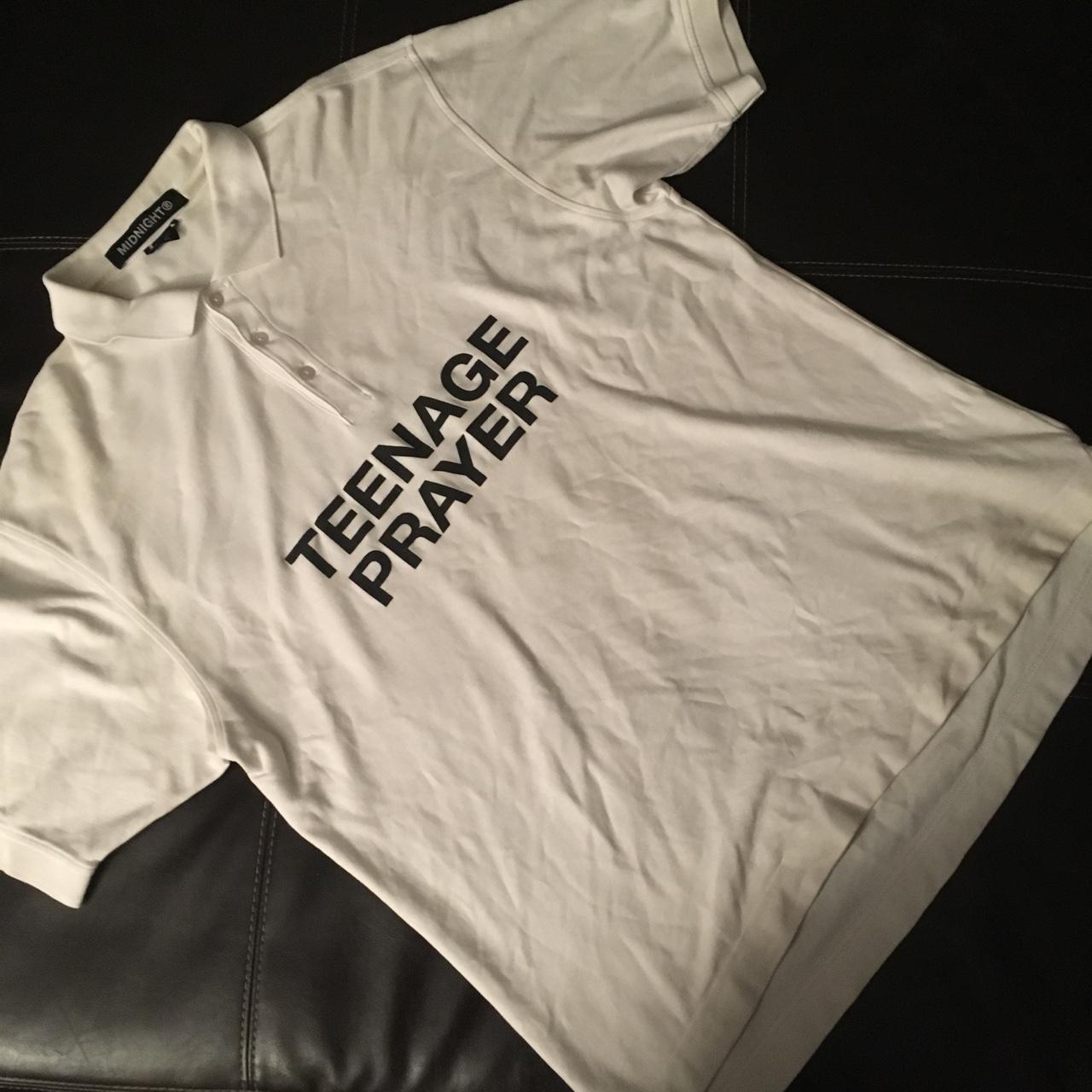 MIDNIGHT STUDIOS TEENAGE PRAYER POLO - Depop