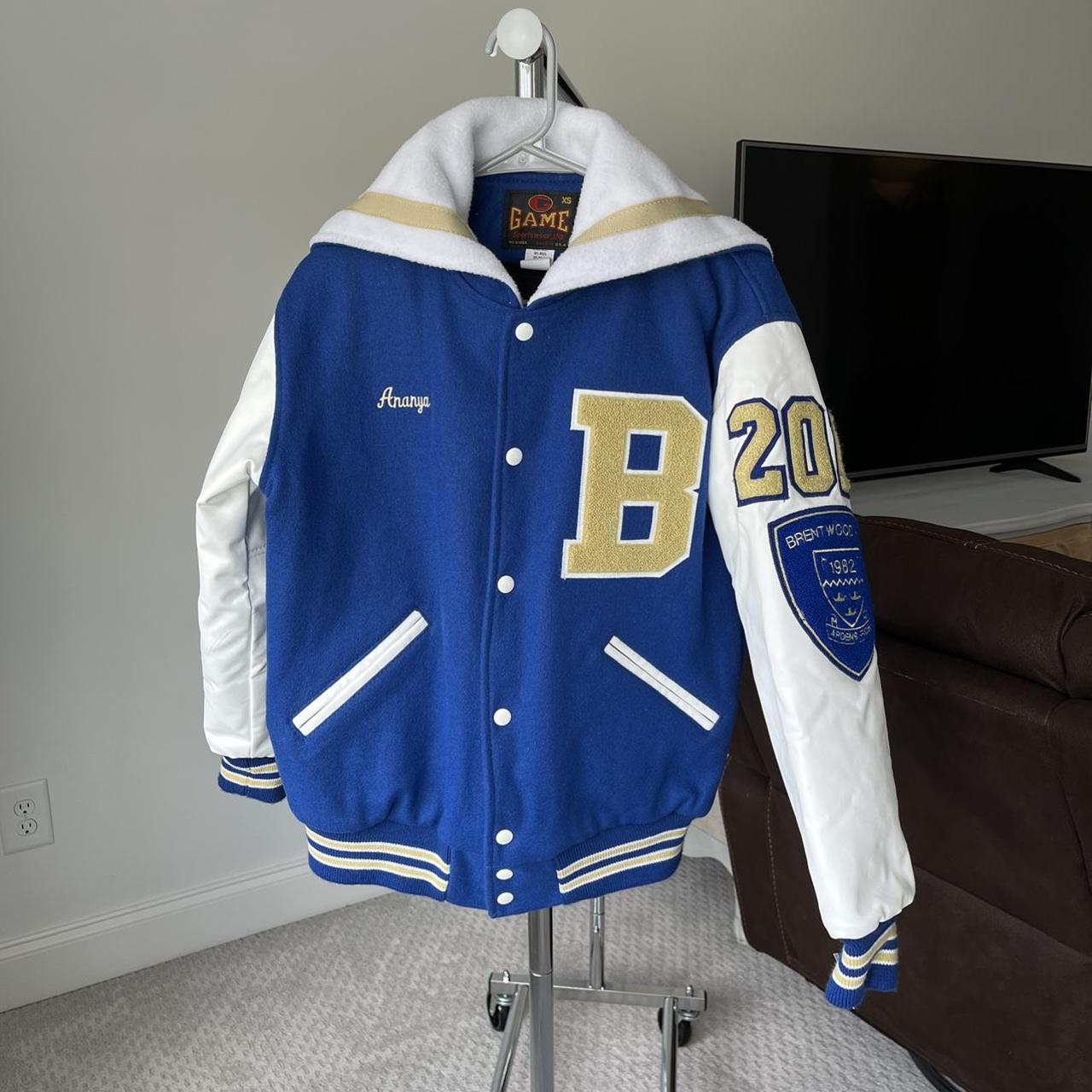Wool Varsity Jacket / Letterman Jacket... - Depop