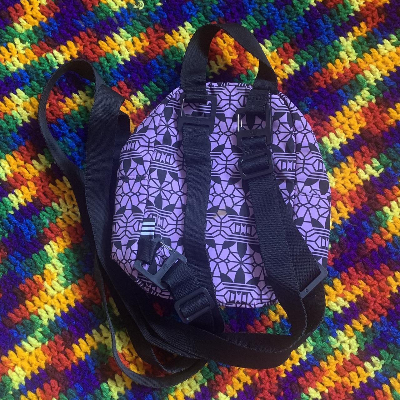 Adidas Mini Lavender Backpack 100% Nylon Condition:... - Depop