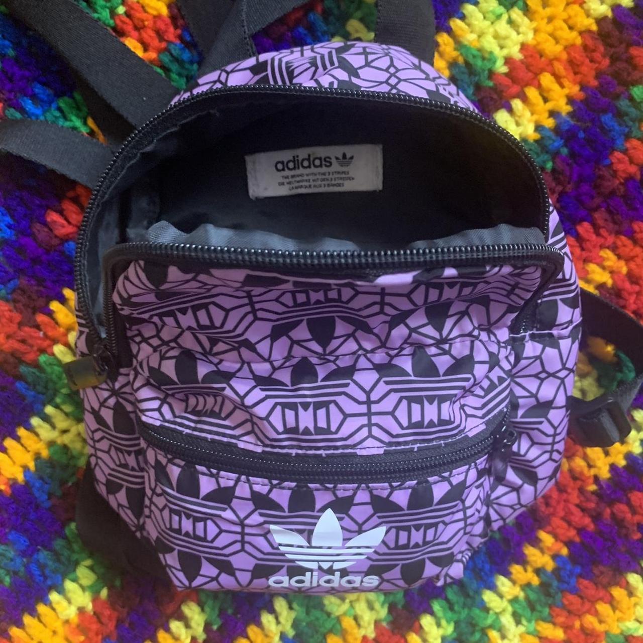 Adidas Mini Lavender Backpack 100% Nylon Condition:... - Depop