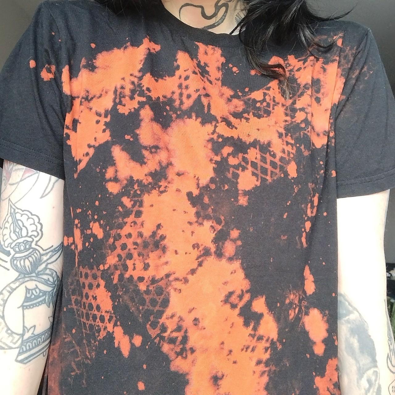 Bespoke hand bleached and dyed and up cycled 100%... - Depop