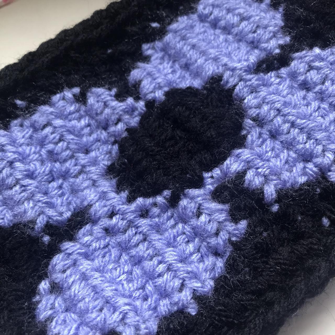 UNIF inspired fleur crochet purse 💜🖤 another mini... - Depop