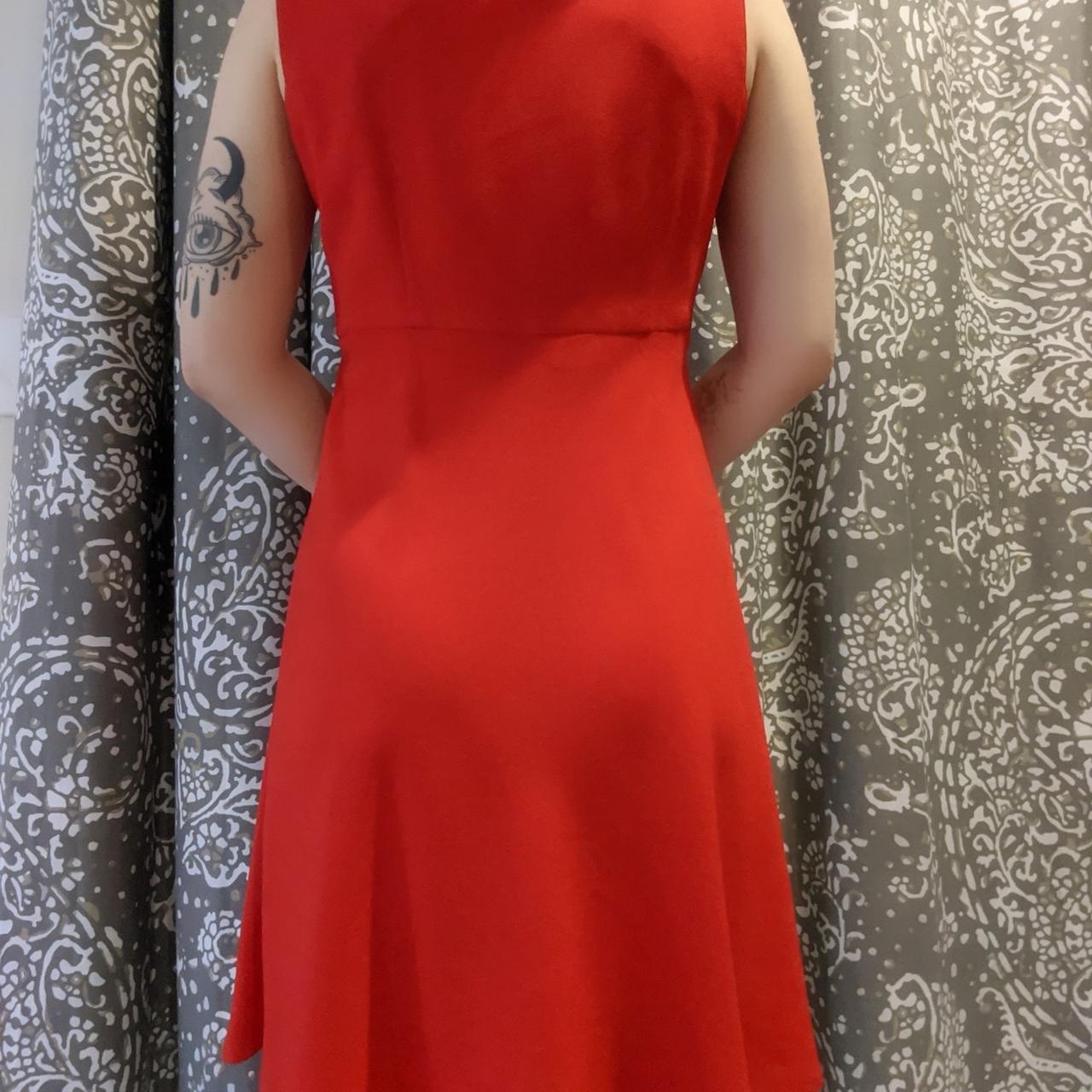 Simple red dress, good material and no damage. A... - Depop