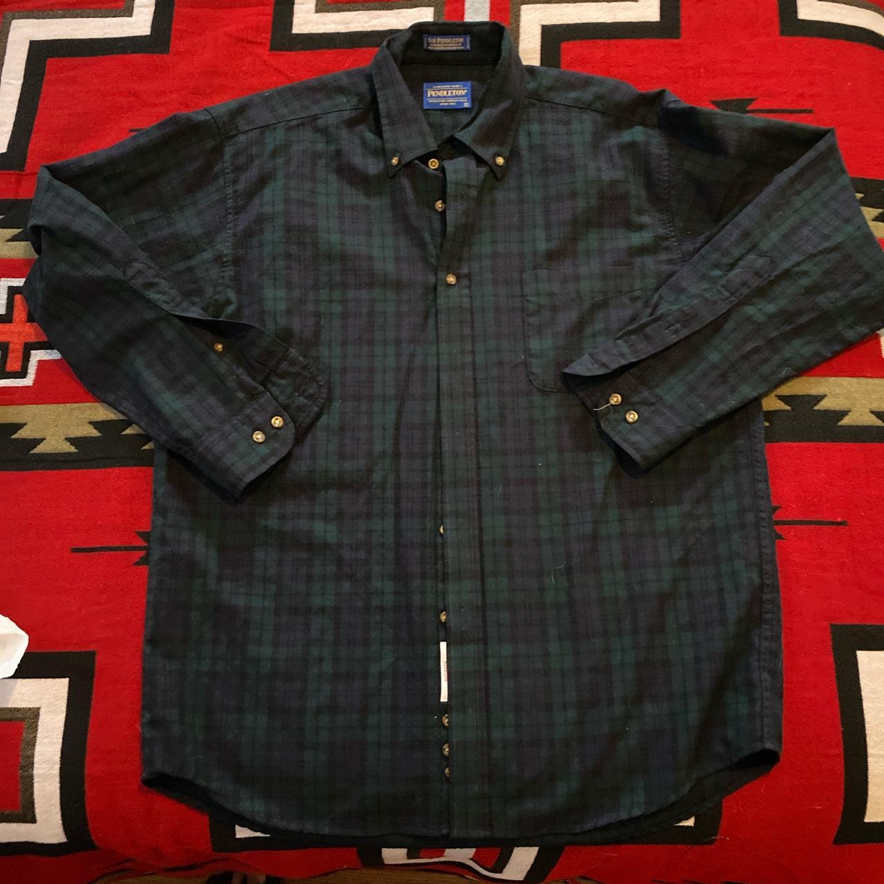 Vintage Pendleton Authentic Blackwatch Tartan Shirt... - Depop