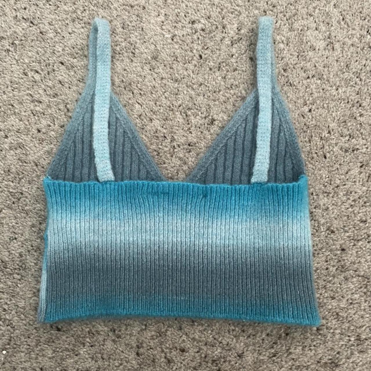 Collusion Asos Blue Crop Top Never Been Worn Size Depop
