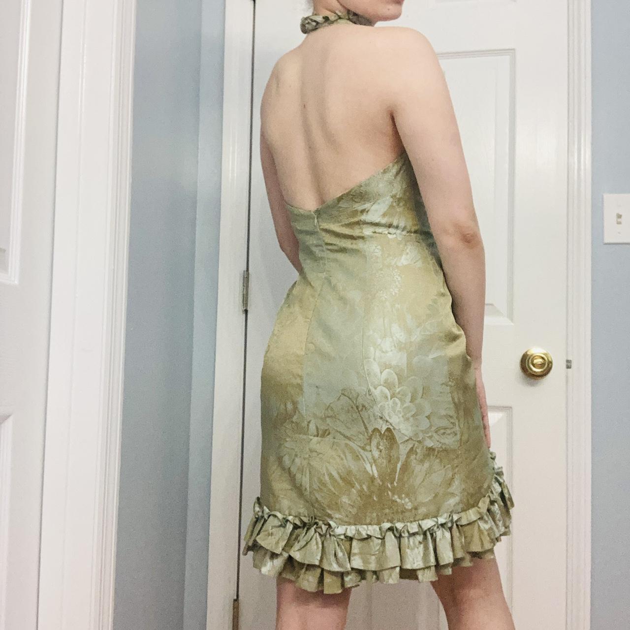 Halter Ruffle Cocktail Dress Brand: Badgley... - Depop