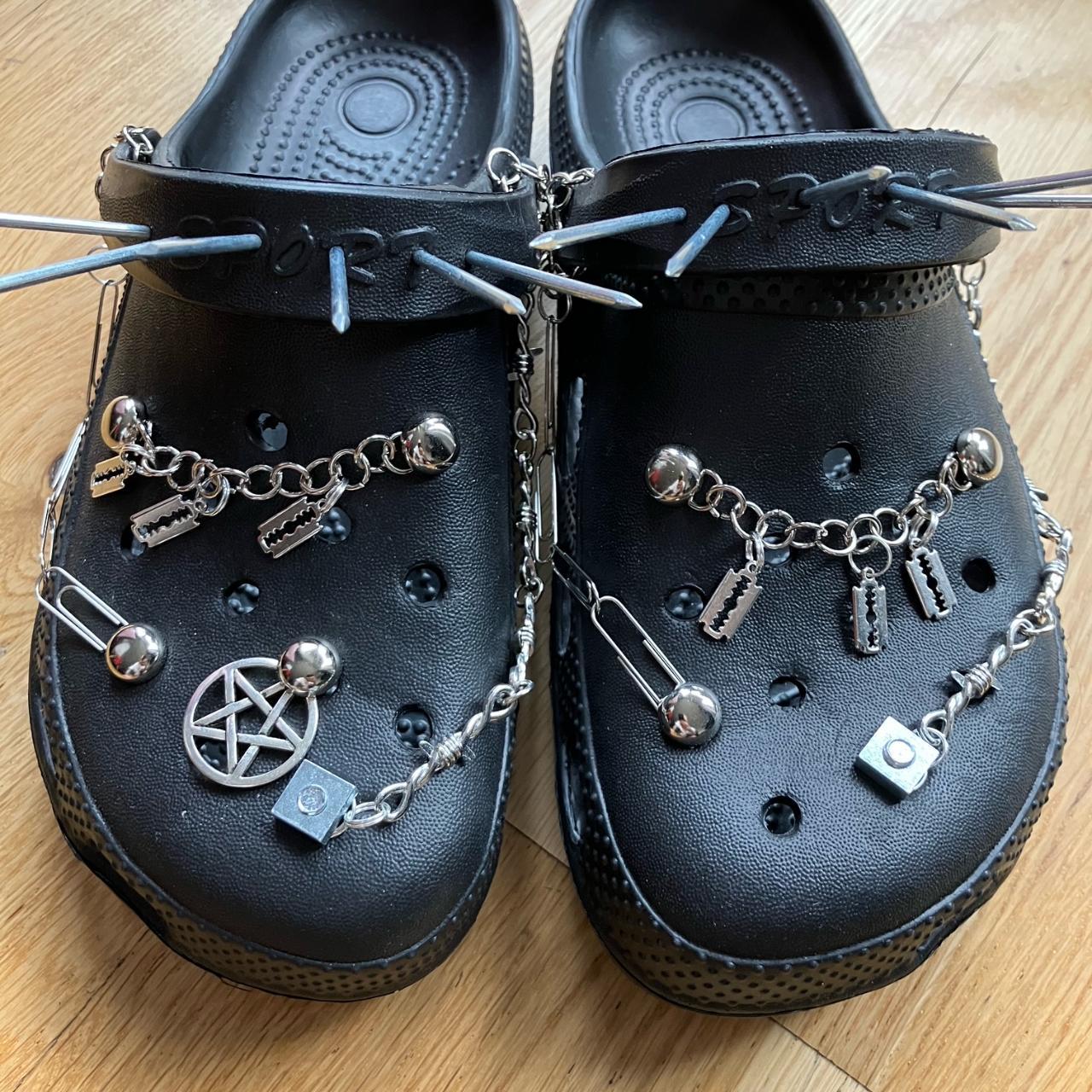 Gothic Style Sandal /Slider Goth Slides Very unique... - Depop