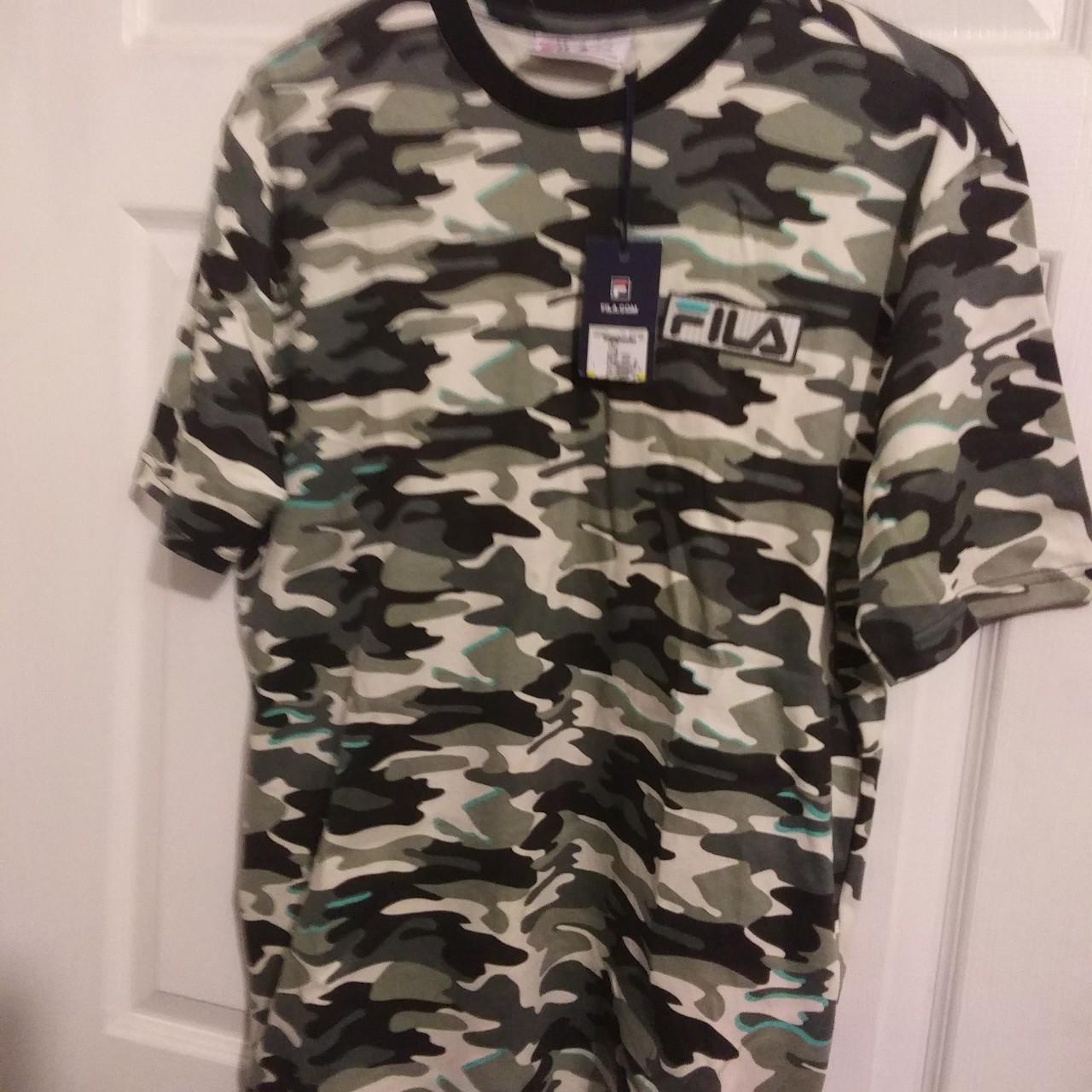 Fila Camo Shirt #vintage... - Depop