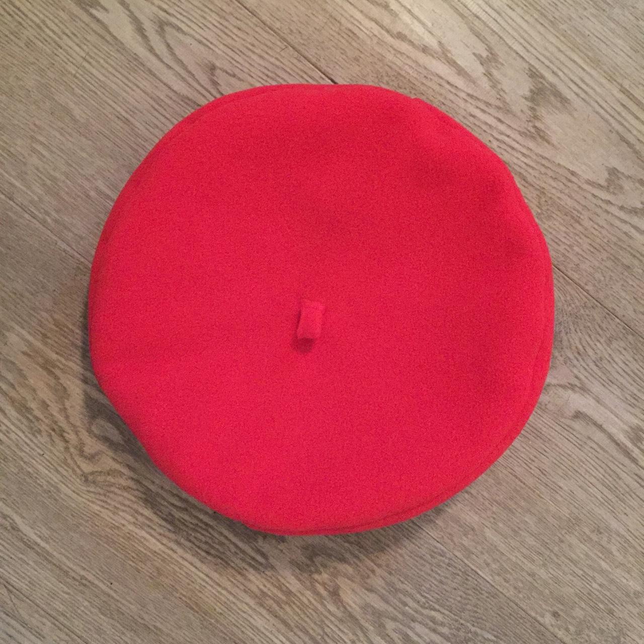 Cute red beret hat! Brand new! #hat #red #redhat... - Depop