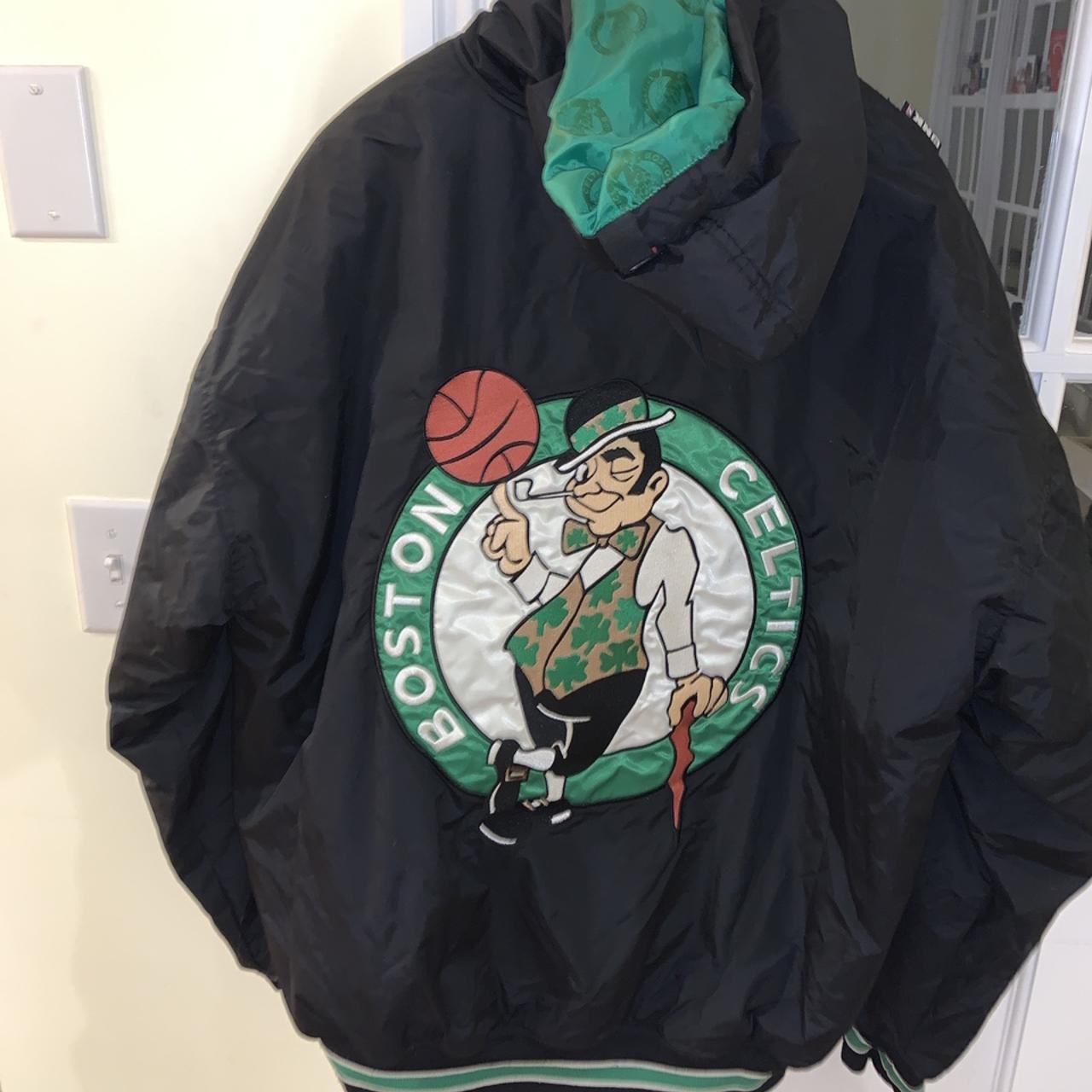 Vintage Boston Celtics Unk green patch jacket,... - Depop