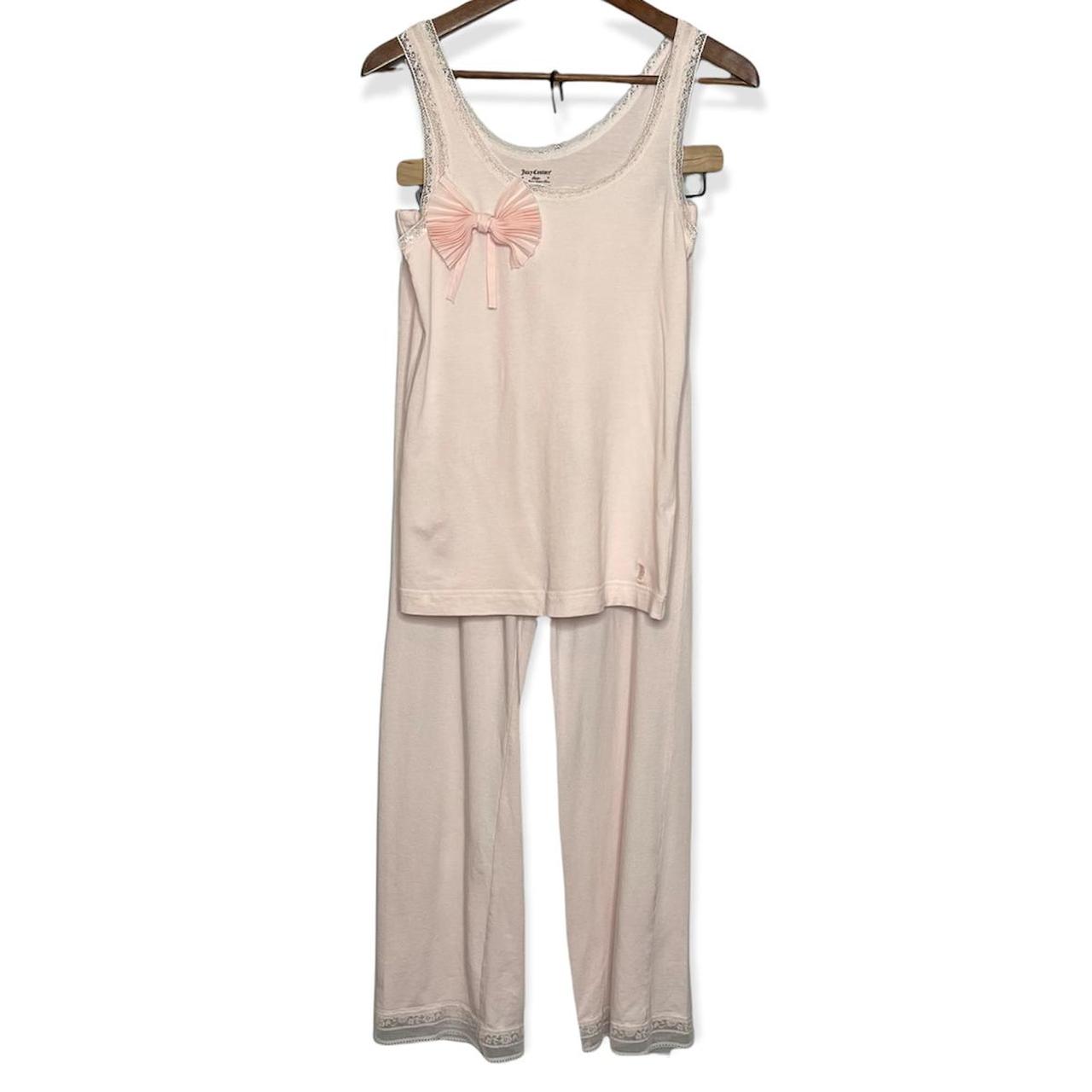 Juicy Couture Pink Sleep Set Size XS Sleep tank... - Depop