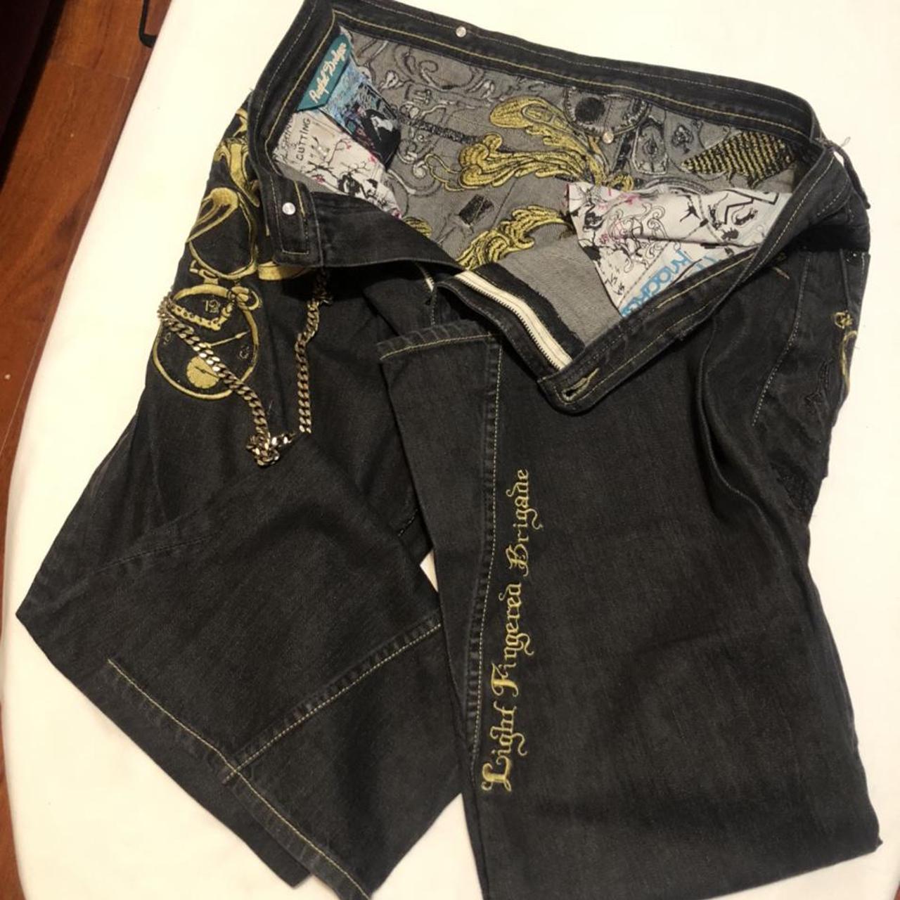 Artful dodger “Clock Jeans” Size: 32 x 34 **black... - Depop