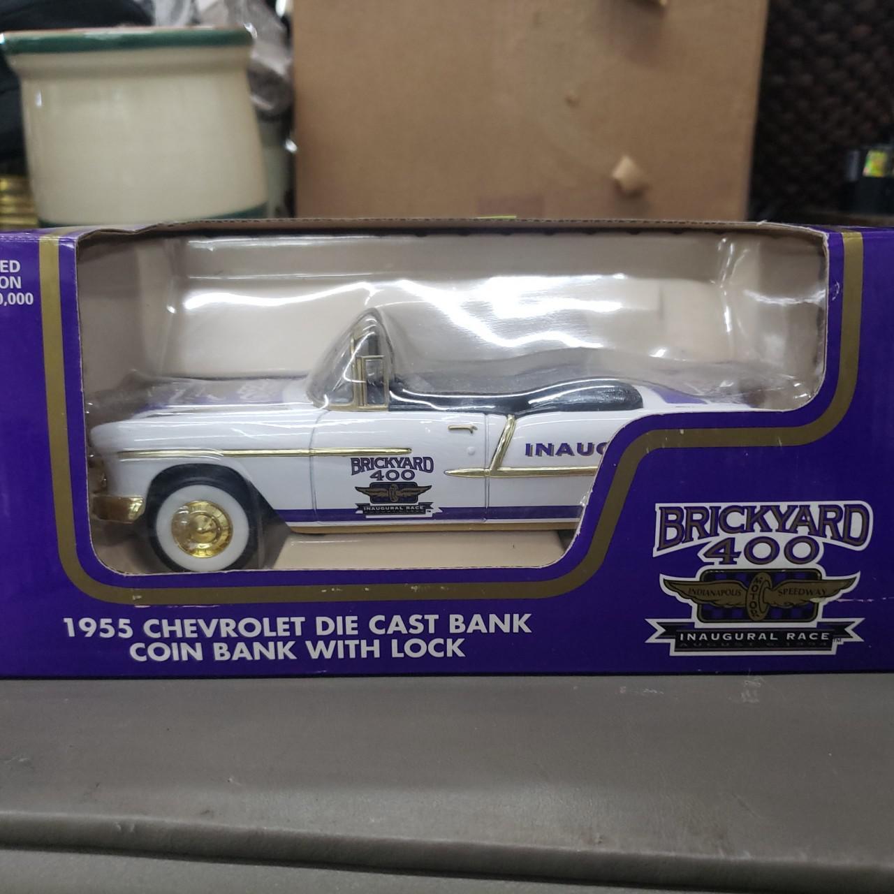 Racing Champions 1955 Chevy Bank Brickyard 400... - Depop