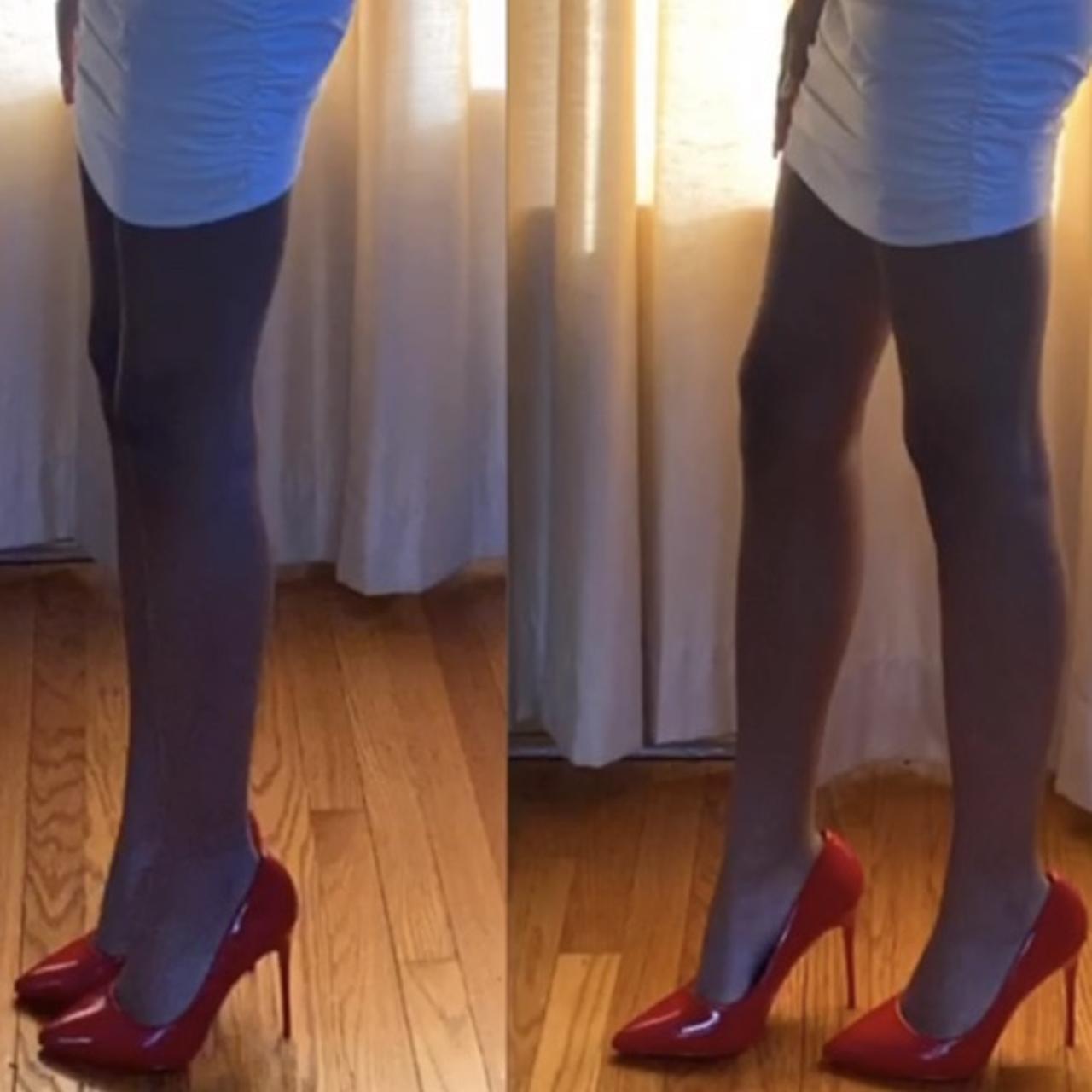 Azalea Wang red heels lined with cheetah print.... | Depop