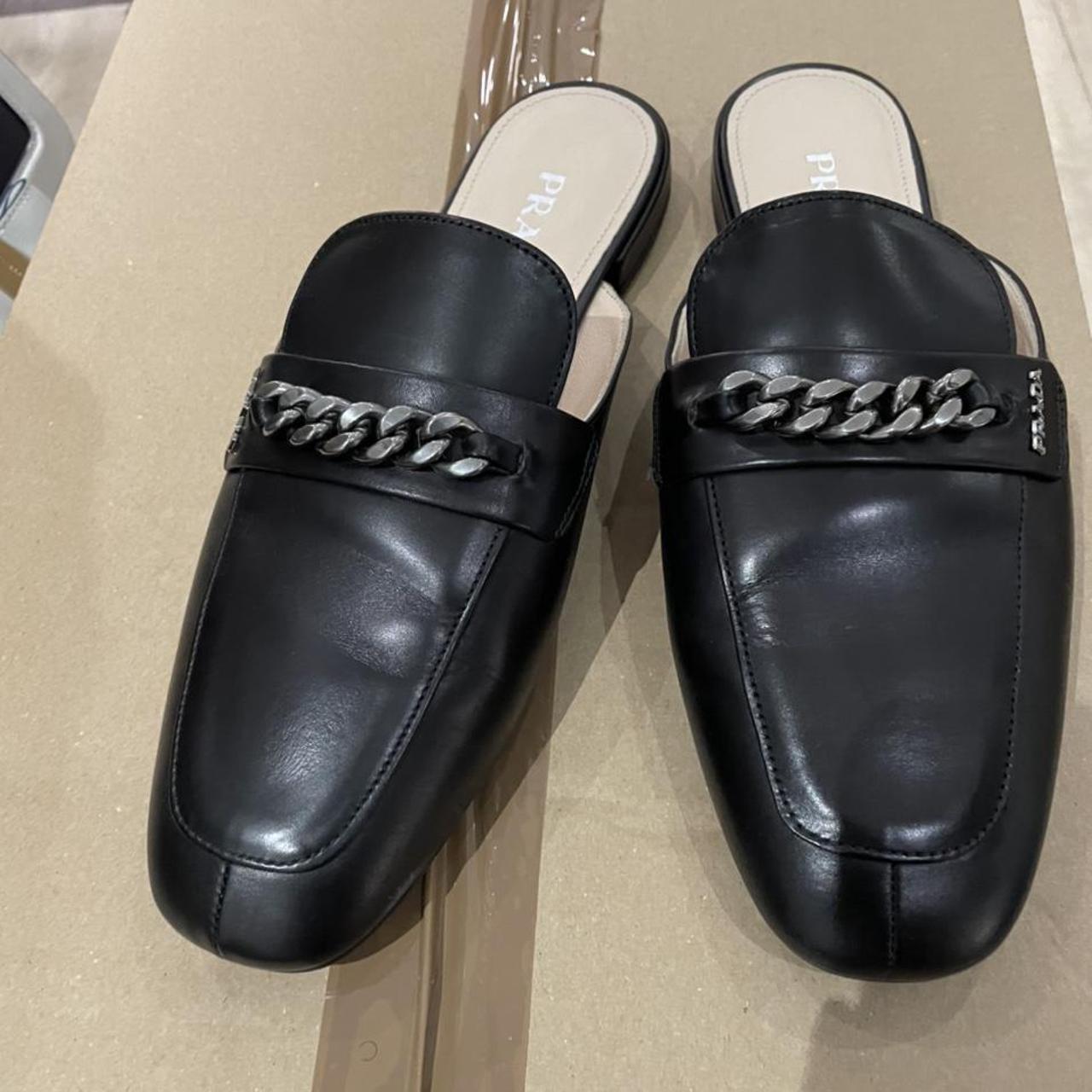 Prada covered slippers #prada #slides #pradaslippers... - Depop