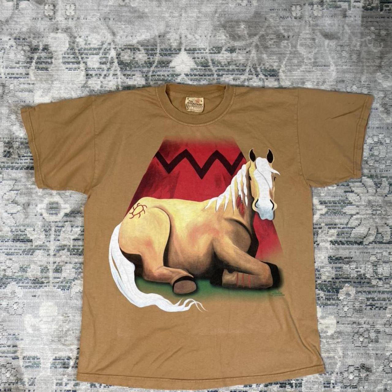 American Vintage Men's Tan T-shirt | Depop