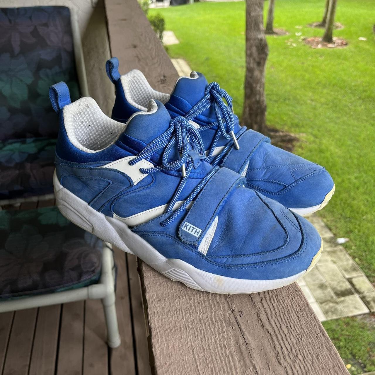 Kith Men's Blue Trainers | Depop