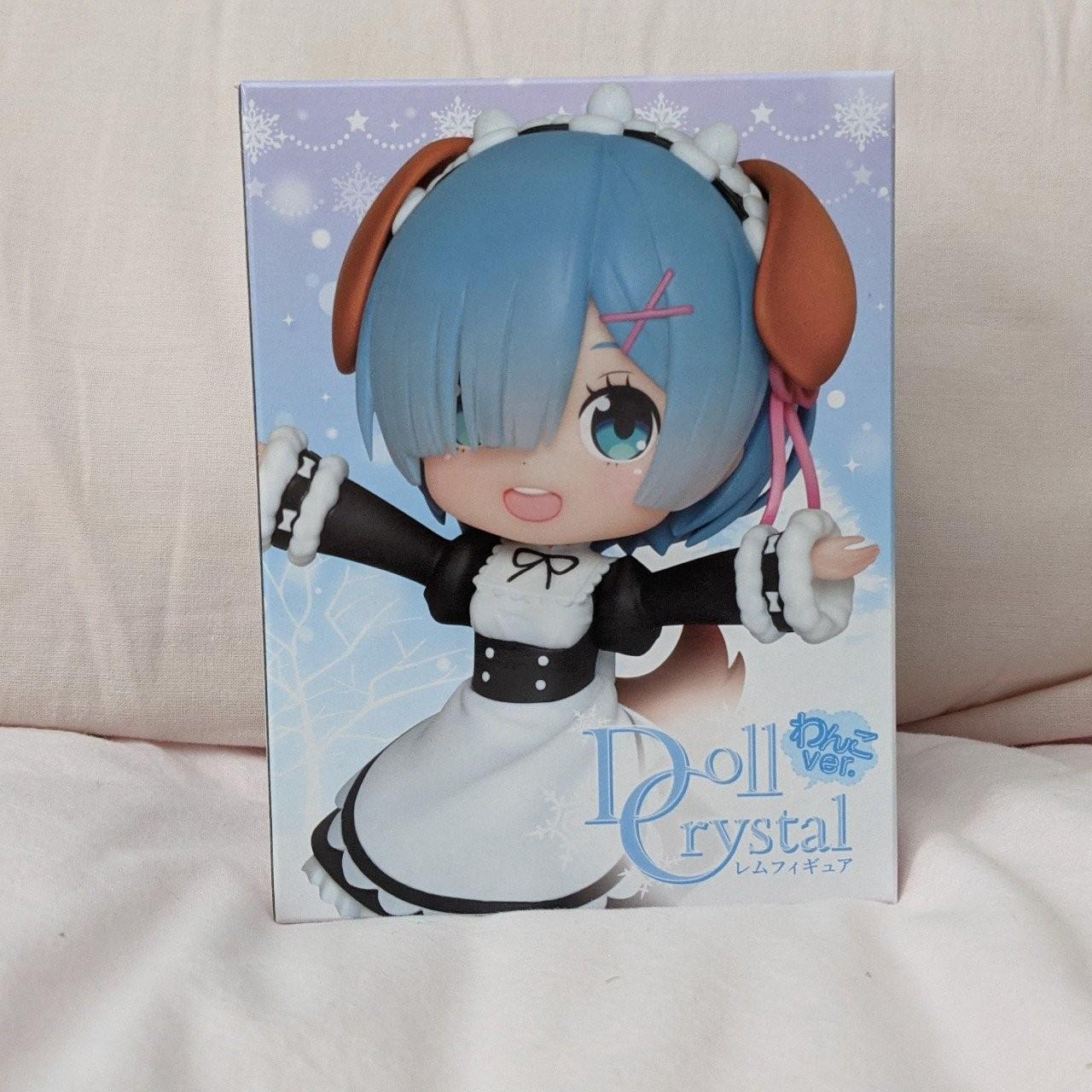 Re:Zero Doll Crystal Rem Figure - Wanko Brand New!... - Depop