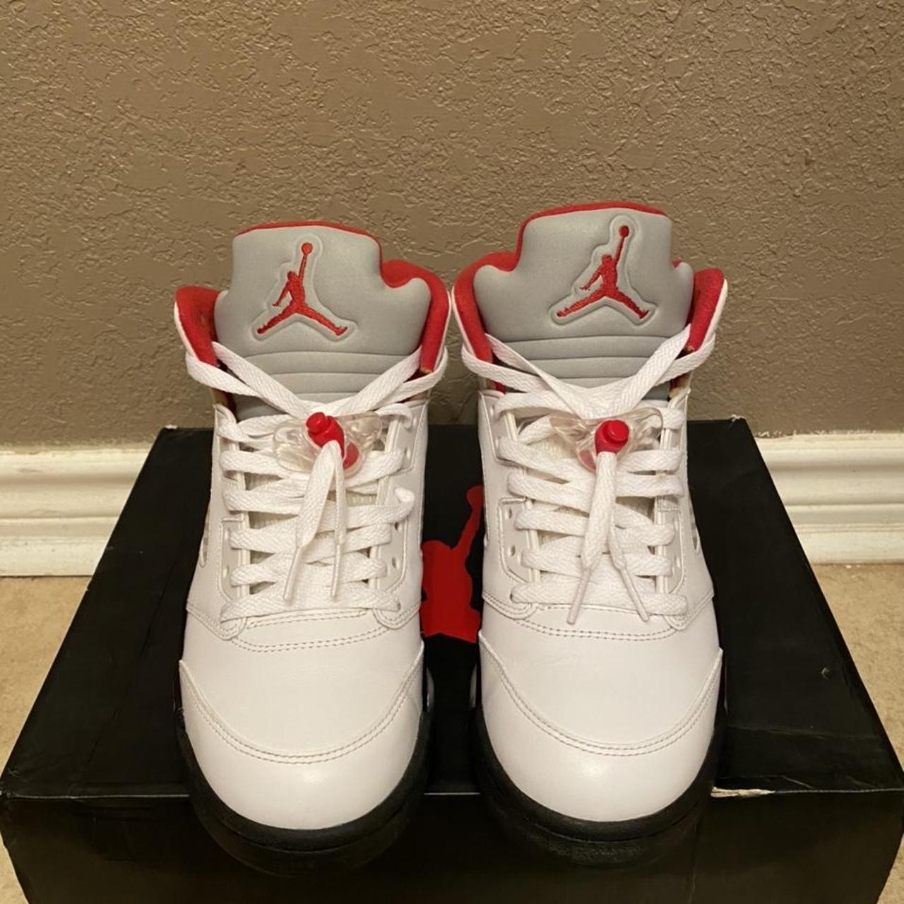 2012 Jordan Fire Red 5s Size 8.5 OG ALL Solid 8.6/10... - Depop