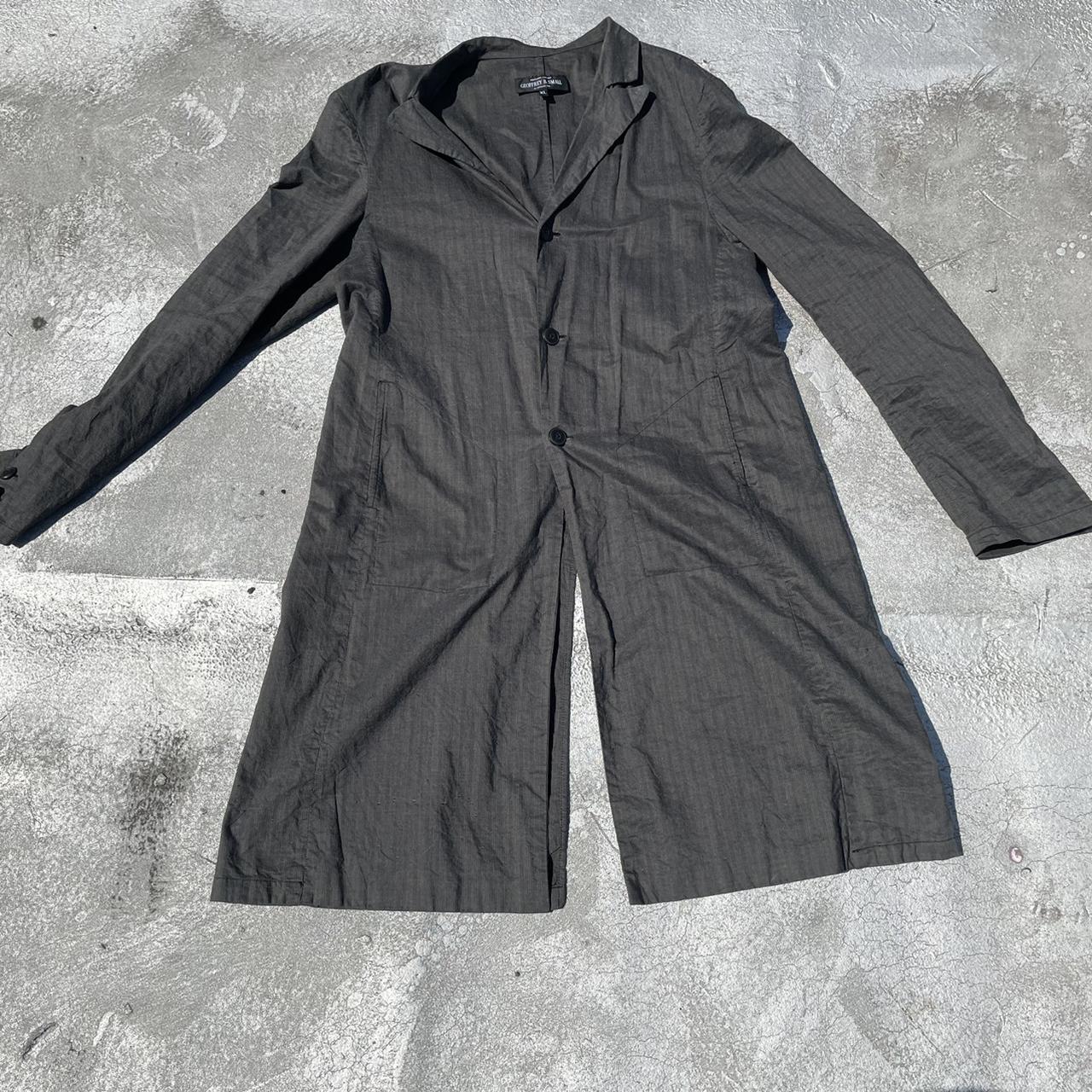 Geoffrey B. Small long coat with notched collar, two... - Depop