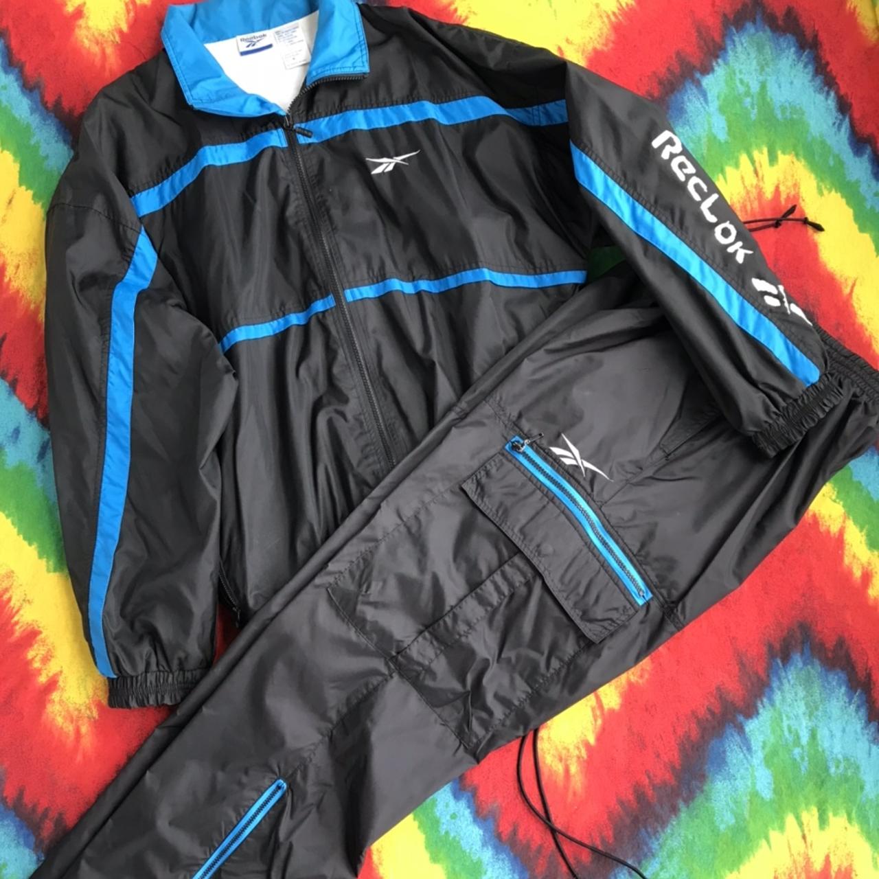 vintage reebok track suit (jacket & pants) #vintage... - Depop