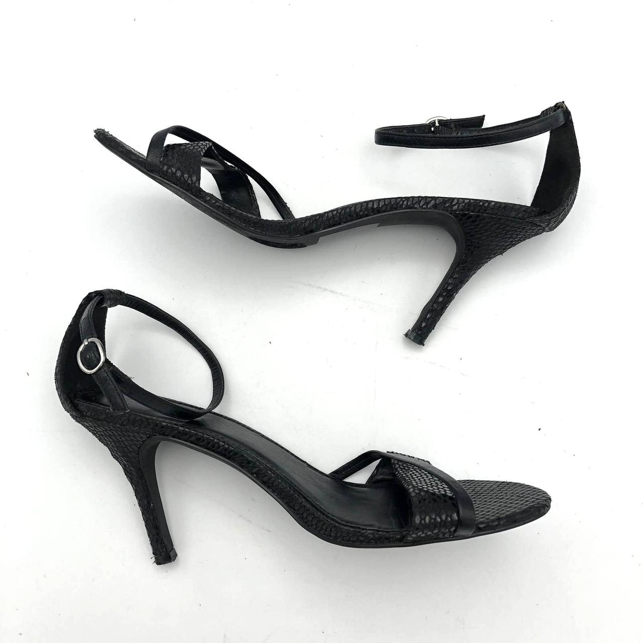 Express Stiletto Heels Sz 10 Shakeskin Ankle... - Depop