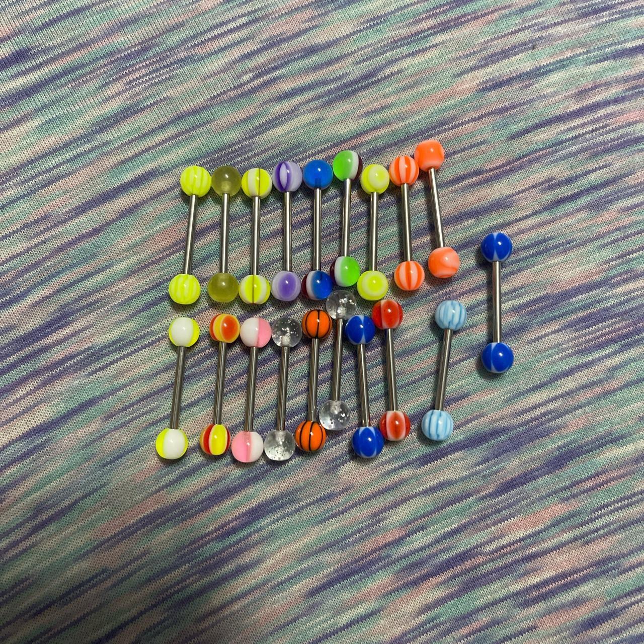 19 tongue rings!! Brand new!!! #tonguerings... - Depop