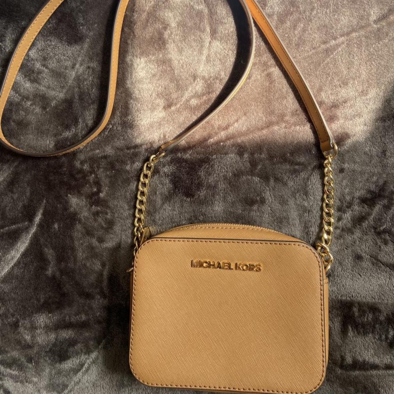 👝Tan Michael Kors crossbody bag •Worn once... - Depop