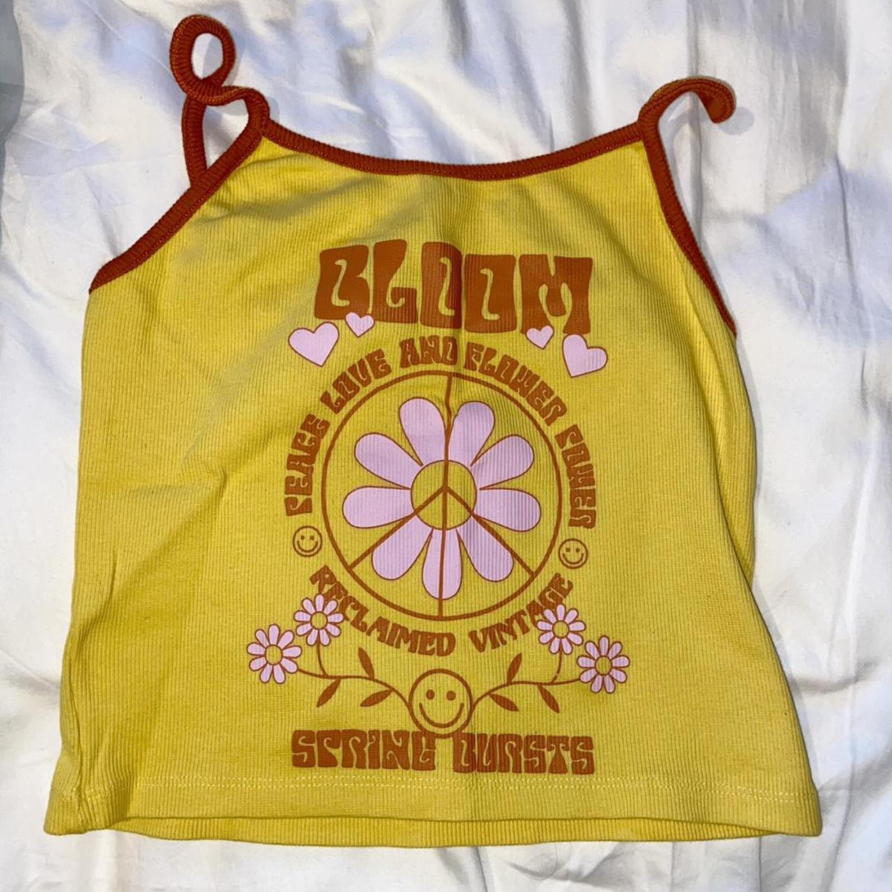 💛 ASOS vintage yellow cami top size 8 never worn... - Depop