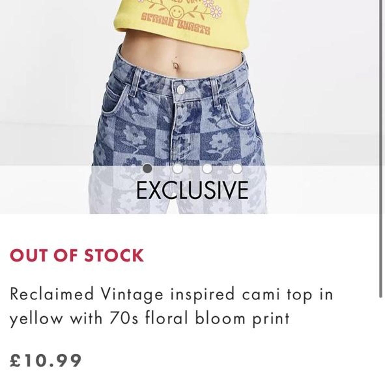 💛 ASOS vintage yellow cami top size 8 never worn... - Depop