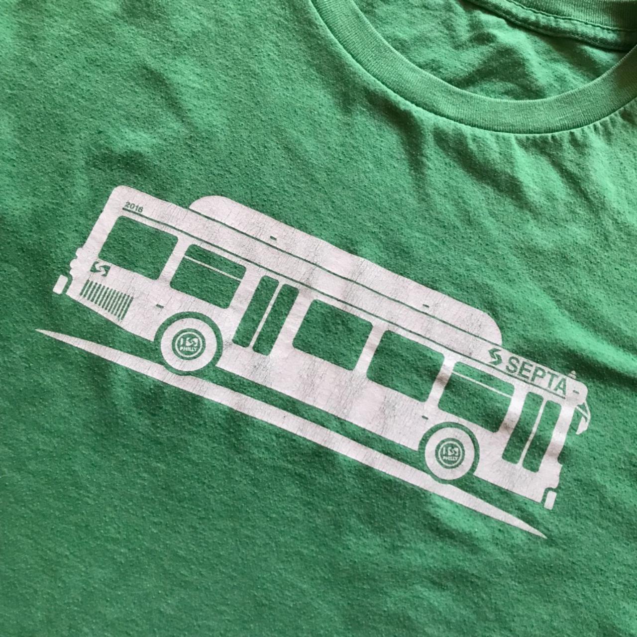 Septa Philadelphia Subway System Men's Green White... - Depop