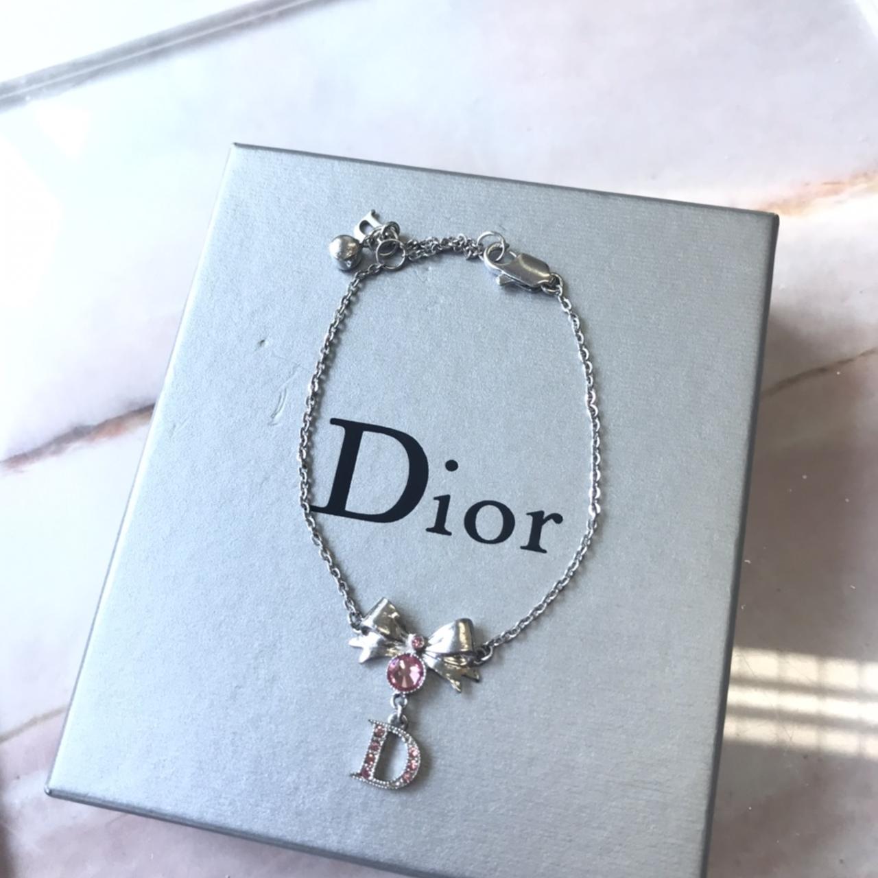 Authentic Dior ribbon sliver bracelet 100%... - Depop